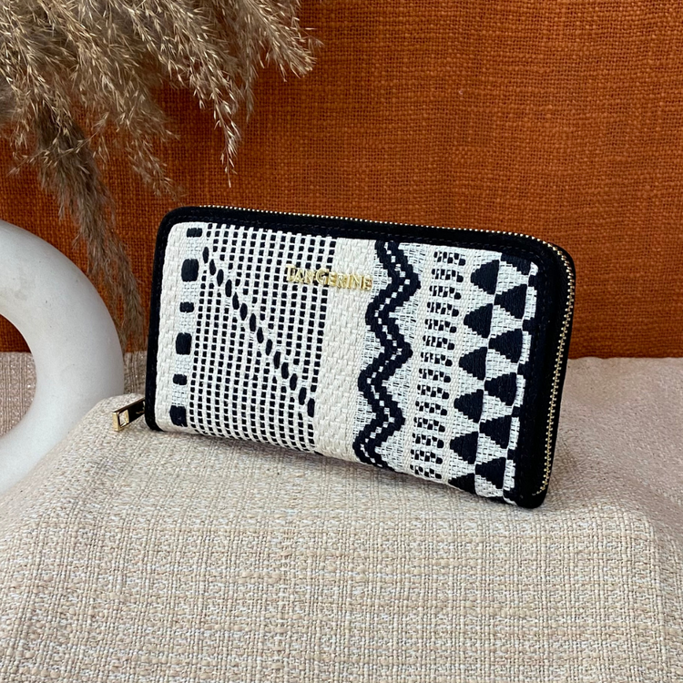 Black & White Tribal Big Wallet